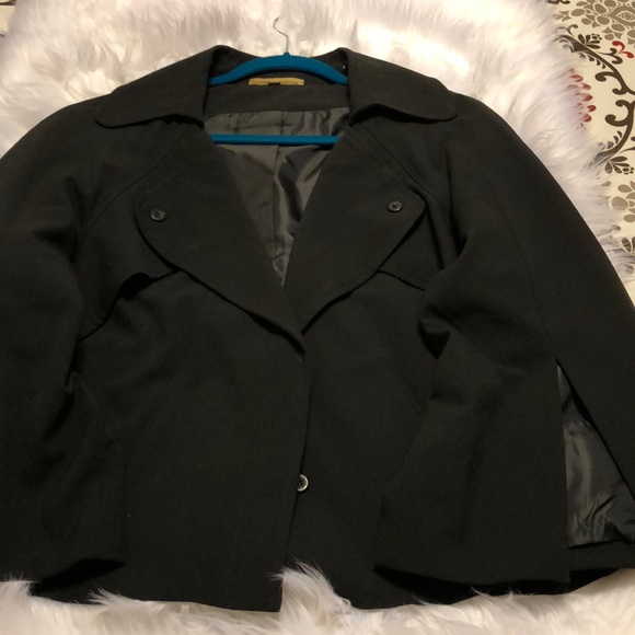 Notations | Jackets & Coats | Black Jacket With Split Sleeves Size Xl ...